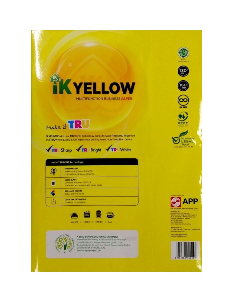 IKPP Photocopy Paper A4 70 gsm 450's (KL & PJ)