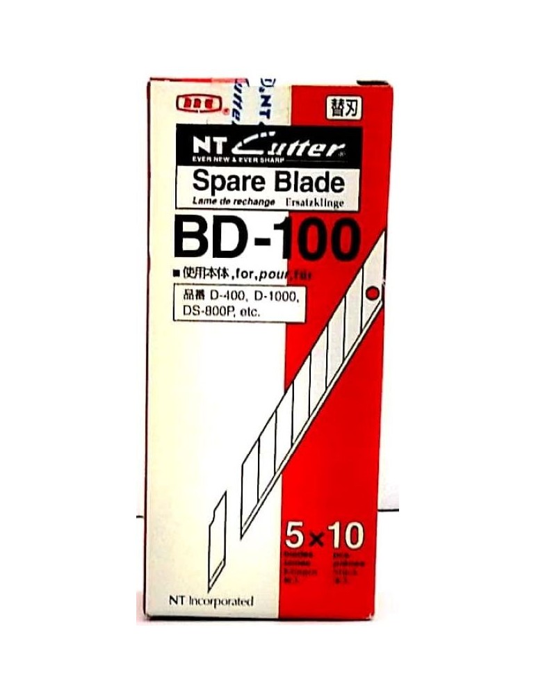 NT Cutter Blade Refill BD100 (S) sharp edge