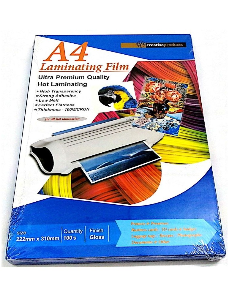 Laminating Film A4 100mic 100 s