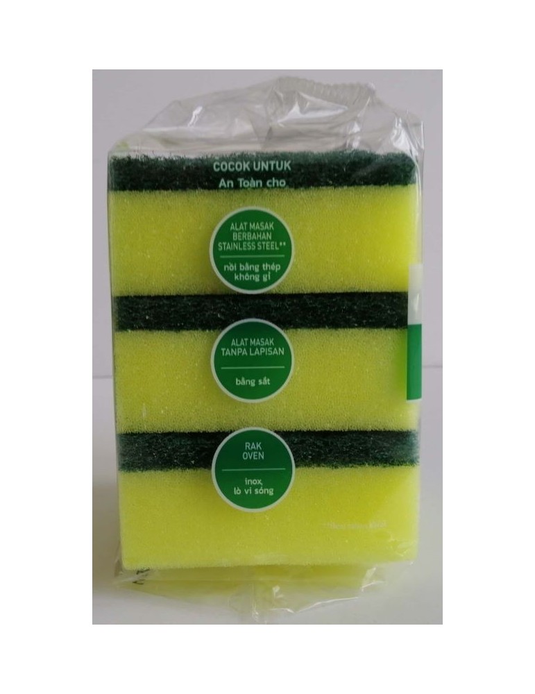 JAYAMART Stationery|3M Scotch-Brite Scrub Sponges 3'sRM9.50RM9.50Hygiene